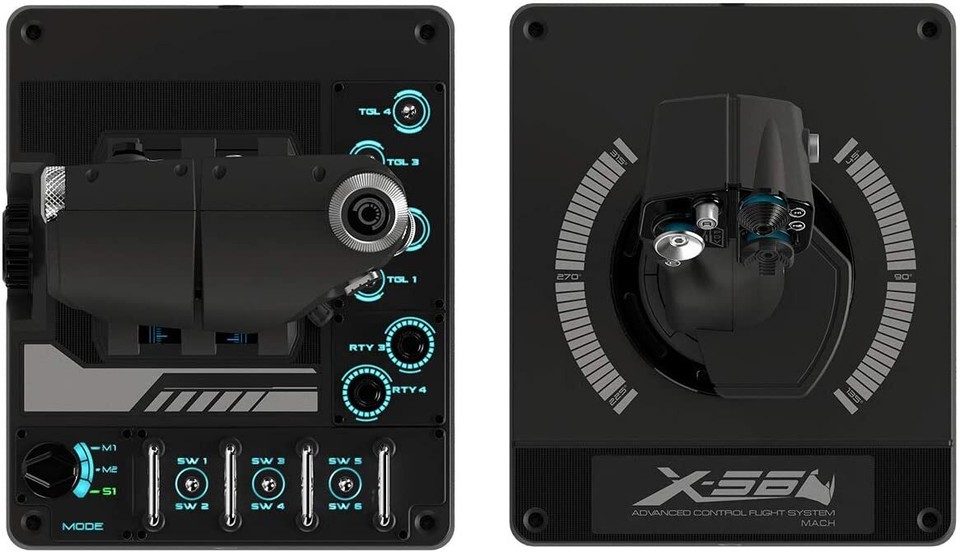 Logitech G X56 H.O.T.A.S. RGB Throttle and Stick Simulation Controller ...