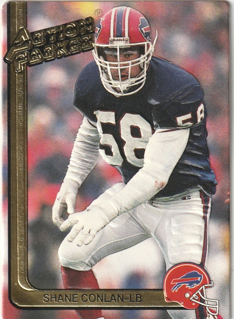 FREE SHIPPING-MINT-1991 Action Packed Shane Conlan #12-PLUS BILLS BONUS ...
