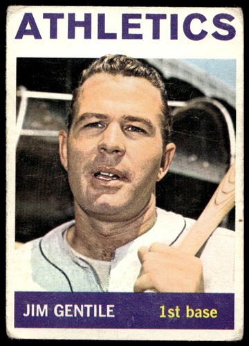 1964 TOPPS JIM GENTILE 196 VG BASEBALL KANSAS CITY ATHLETICS | eBay