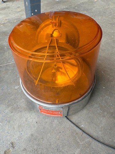 Federal Signal Model 14 Rotating Amber Emergency Beacon Light | eBay