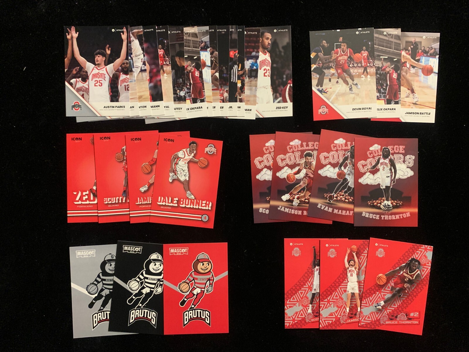 2023-24 Onit OHIO STATE BUCKEYES basketball card singles - complete ...