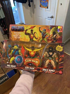 Masters of the Universe Sun-Man and the Rules of the Sun Action Figure ...
