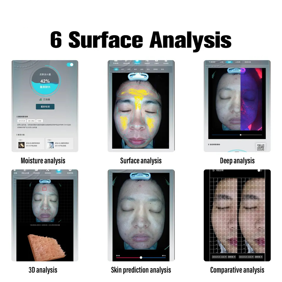 3D Facial Skin Analyzer Smart Mirror Scanner Machine Digital Skin ...