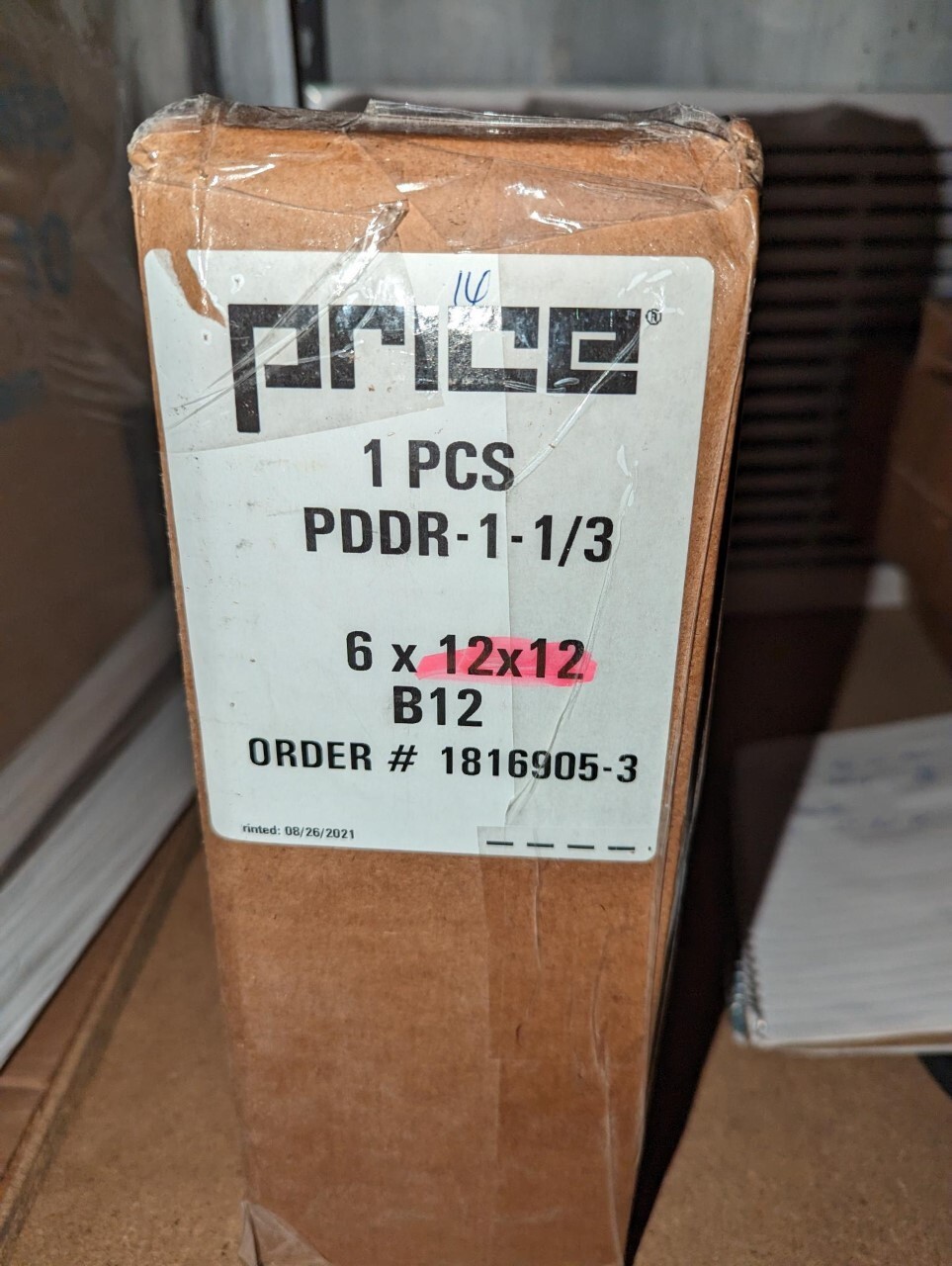 Perforated Return Diffuser PDDR -1-1/3/F-ST/PL-ST/A 6x12x12 B12 | eBay