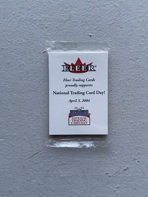 2004 Fleer National Trading Card Day Pack | 1 Sealed Pack | eBay