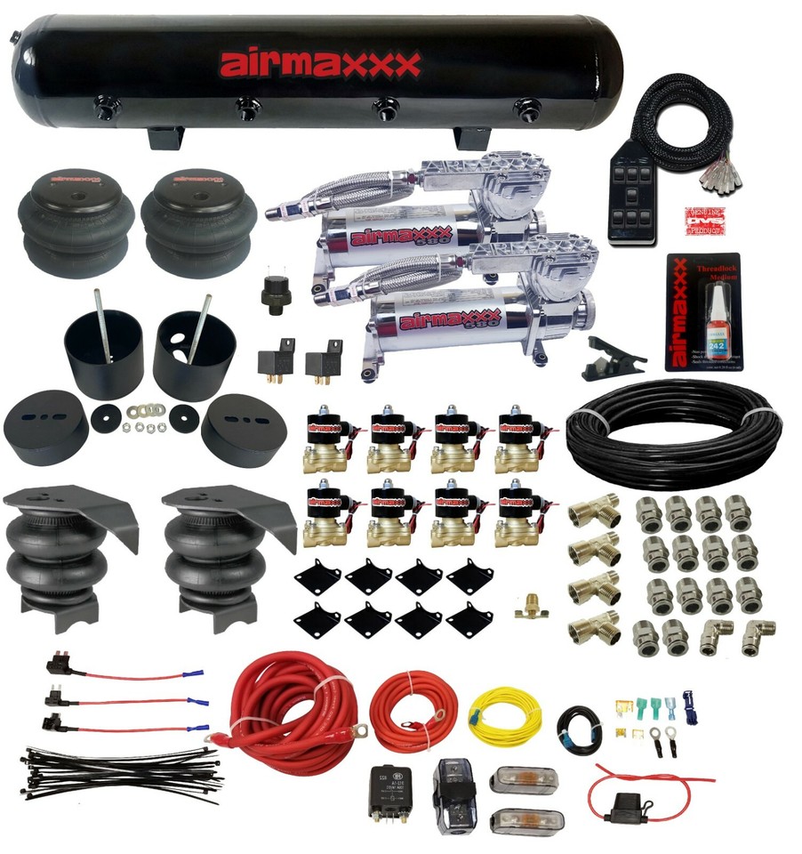 99-06 Chevrolet Silverado 1500 2wd Air Ride Suspension Kit Bags Chrome ...
