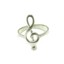 Stylish Sterling Silver Ring Hallmarked Solid 925 Treble Clef Handmade ...
