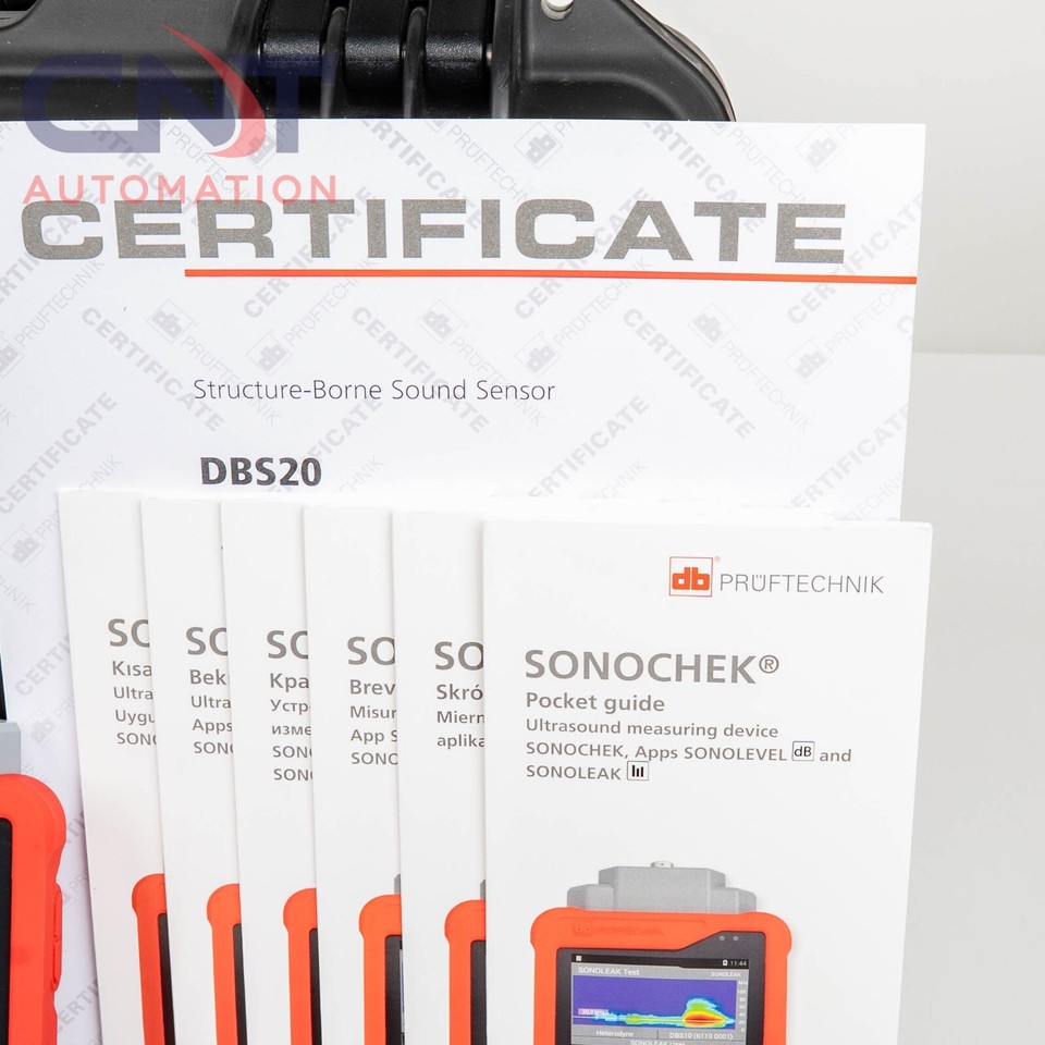 Pruftechnik Sonochek Ultrasonic Measuring Device W/ Sensor DBS20 ...