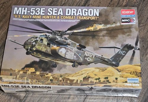 Academy 12703 1/48 Scale U.S.Navy MH-53E Seadragon Model KIt SEALED ...
