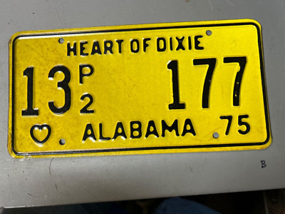 Vintage 1975 Alabama License Plate | eBay