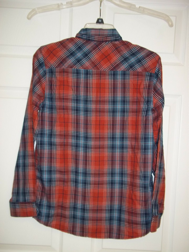 Route 66 Boys Shirt Plaid Button Front XL 14 16 | eBay