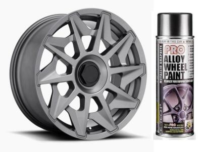 Alloy Wheel Restoration Spray Paint SATIN GREY Metallic (MG2) 400ml ...