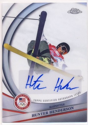 2026 Topps Chrome US Winter Olympics Autograph Hunter Henderson | eBay