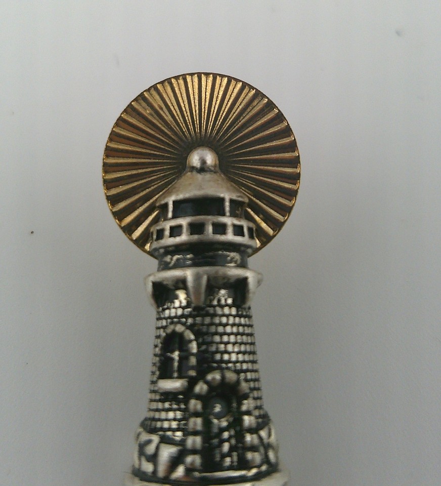 Vintage NA Lighthouse Tack Pin Silver & Gold Tone 1½” | eBay