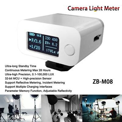 M08 Light Meter Photography Set-top Reflection Light Meter Camera ...