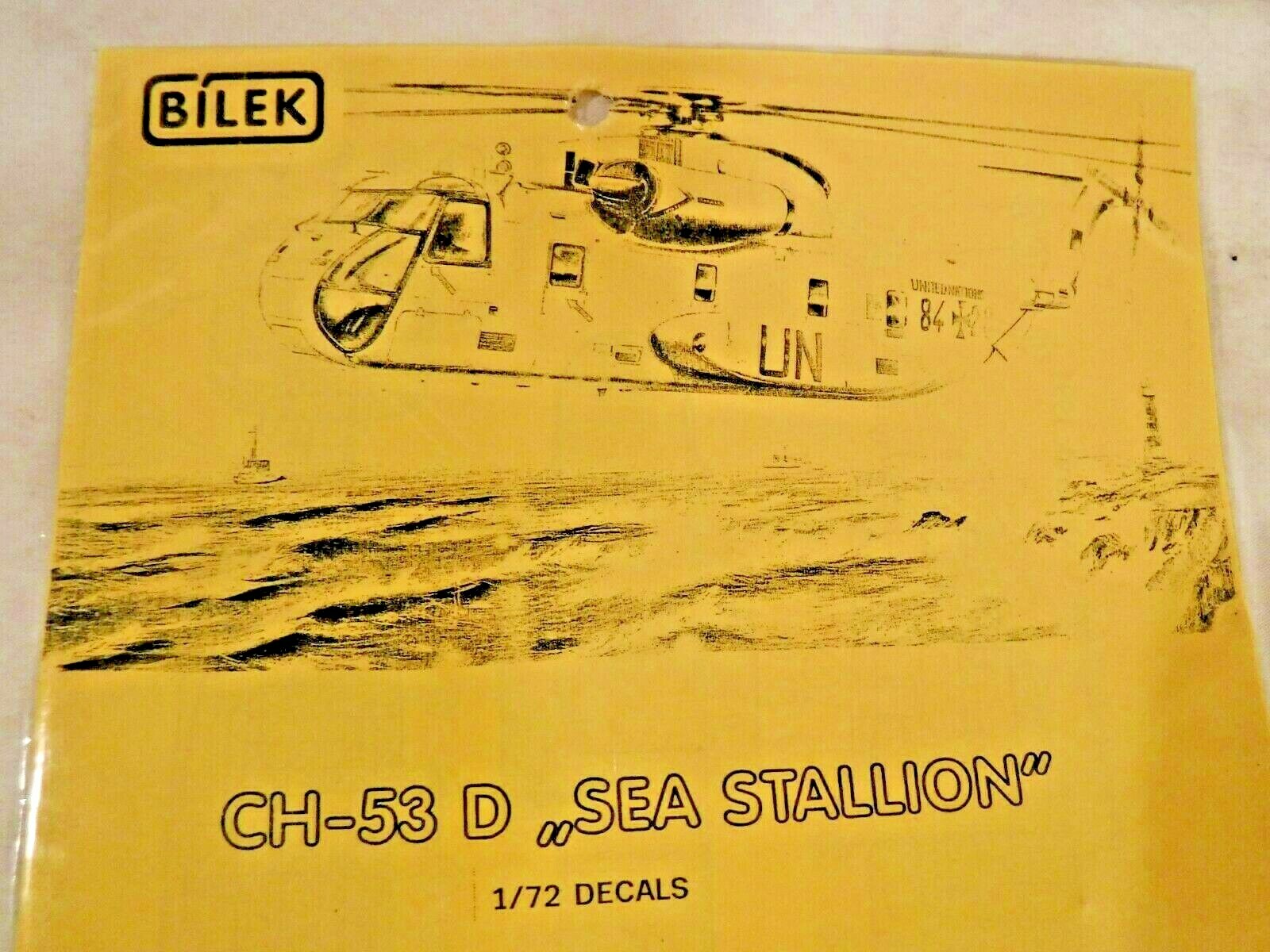 1/72 Bilek Waterslide Decals for US Marines or NATO CH 53 D Sea ...