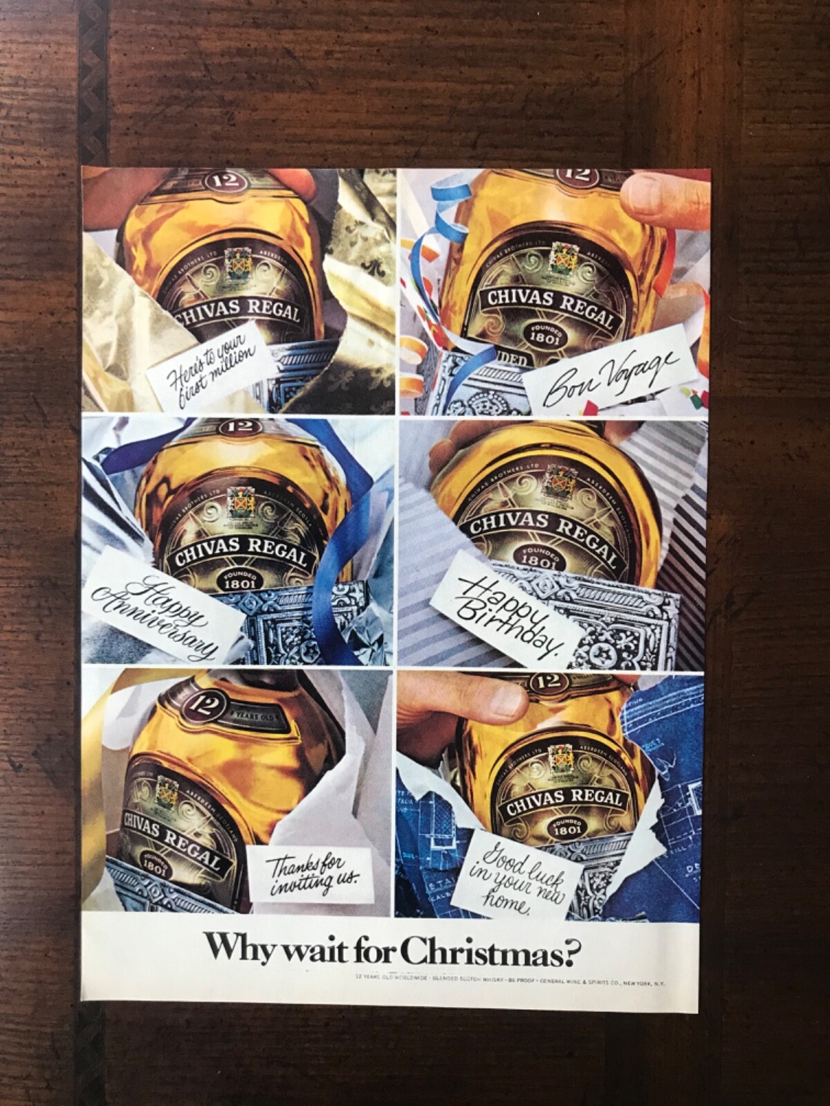 1978 vintage original print ad Chivas Regal Scotch Whisky For Christmas ...