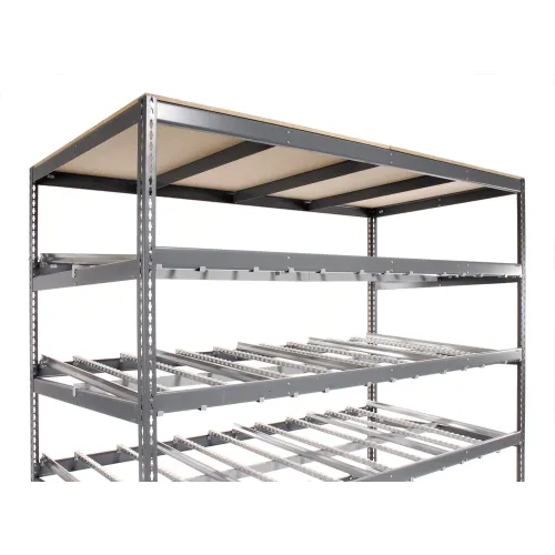 NEW! Single Depth Gravity Flow Carton Rack 4 LEVEL 96"W x 48"D x 84H ...