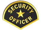 SECURITY OFFICER 3" x 2-1/2" iron on patch (2265) Shoulder Hat Patch ...