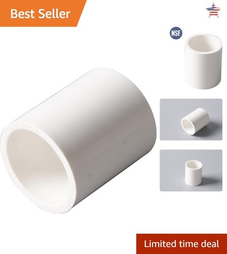 2" PVC Coupling Adapter - White - Pack of 3 - Meets ASTM D2466 & D1784 ...