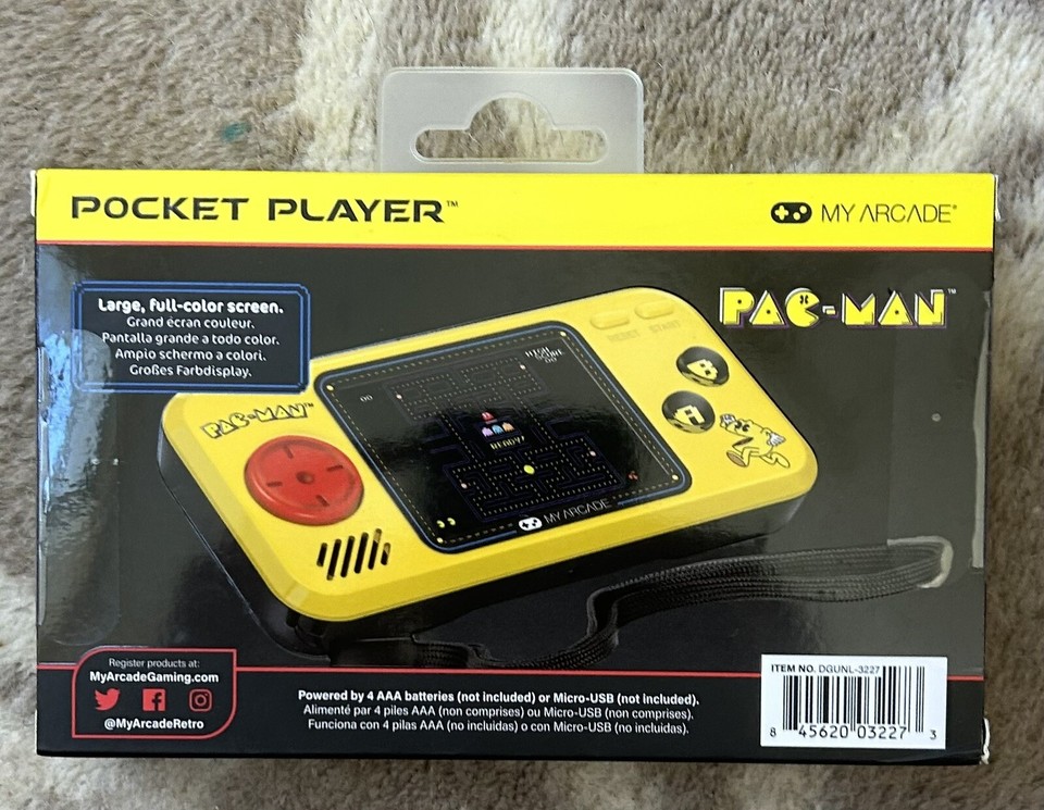 Pac-Man My Arcade Pocket Player Portable Gaming System New PAC Panic ...