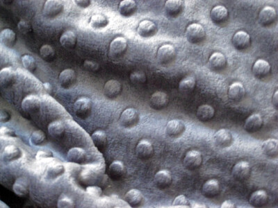 DK GRAY SMOKE MINKY CUDDLE DIMPLE DOT PLUSH SEW QUILT CRAFT FABRIC BTY ...