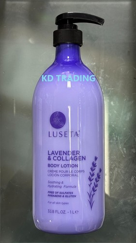 LUSETA ~ LAVENDER & COLLAGEN BODY LOTION Soothing Hydrating All Skin ...