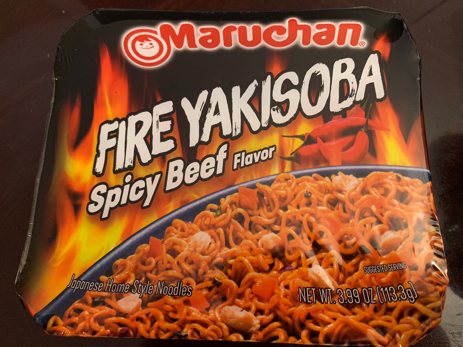 3 Bowl x 4oz] Maruchan Japan Style Fire HOT Yakisoba Spicy Beef Instant ...