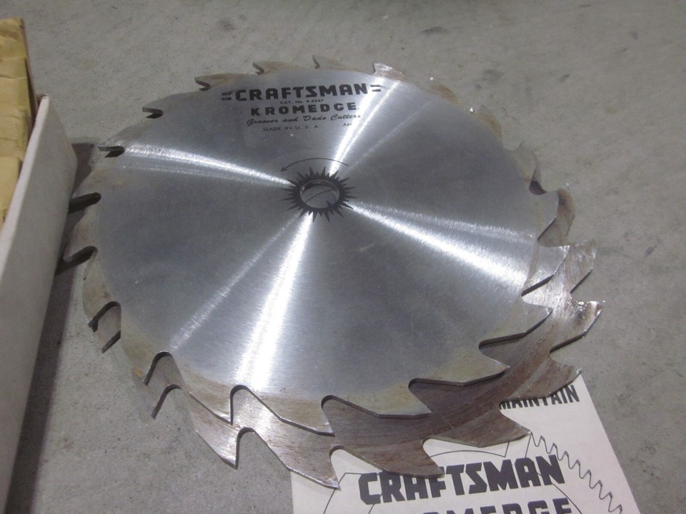 Vtg Craftsman Table Saw Molding Head Cutter Set x2 & Dado Nice ...