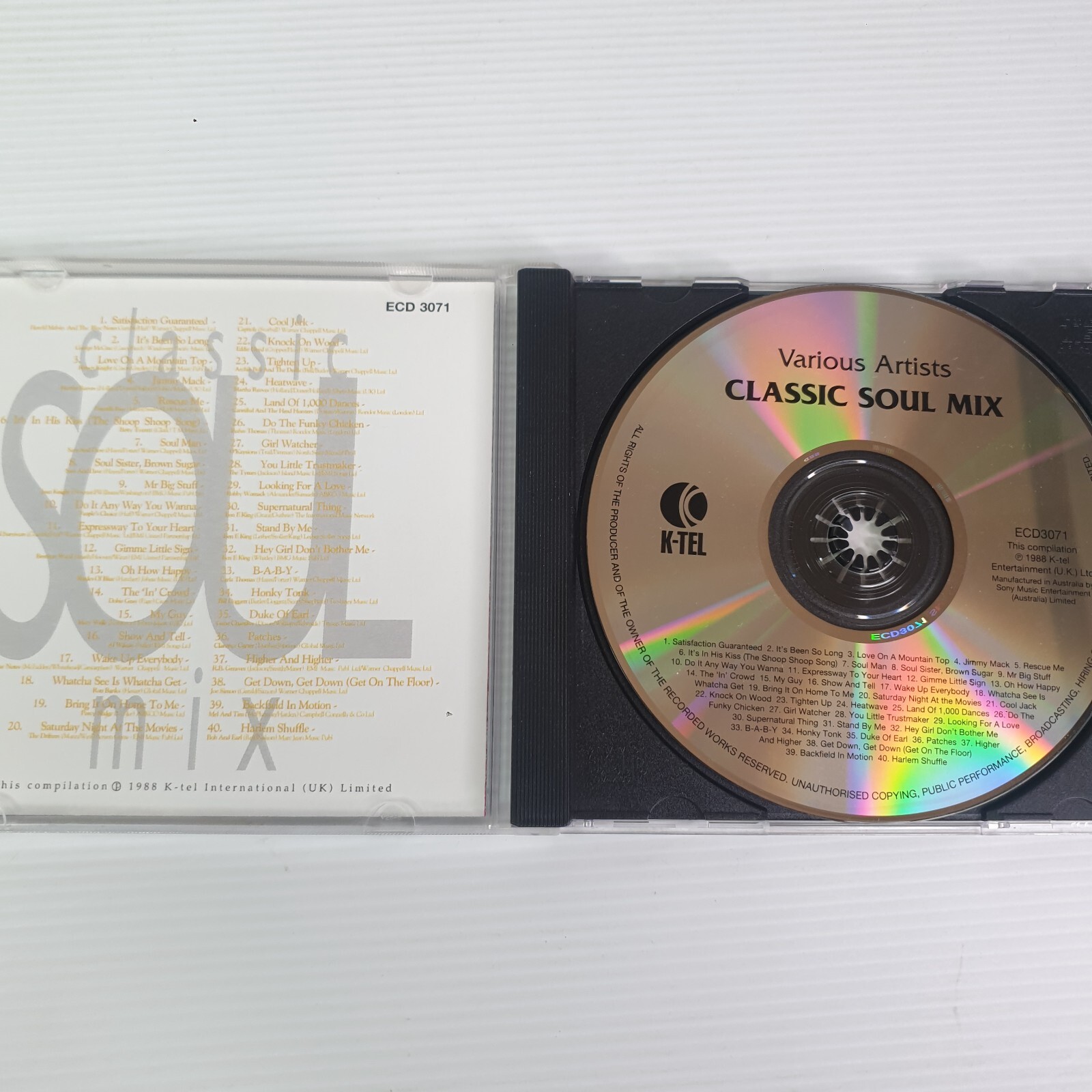 Classic Soul Mix CD 1988 Various Artists K-Tel Compilation | eBay