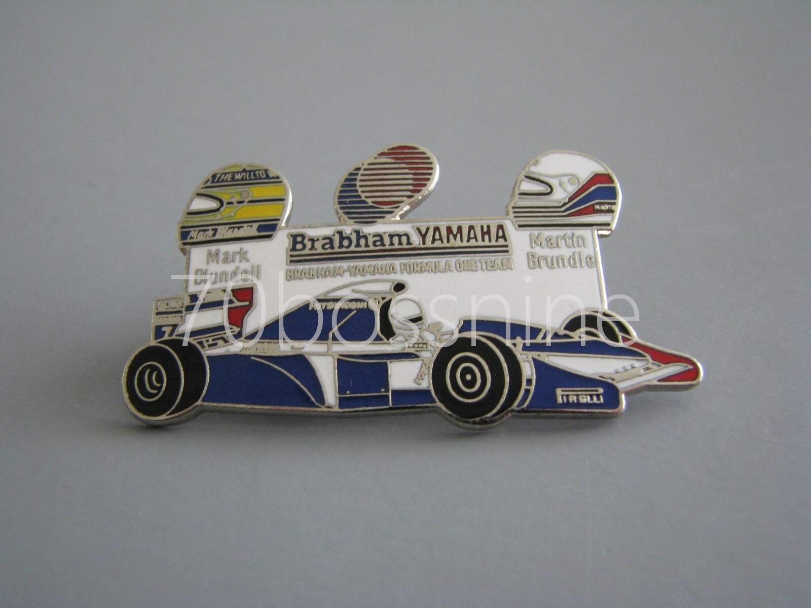 MARK BLUNDELL MARTIN BRUNDLE BRABHAM YAMAHA FORMULA 1 RACING HAT PIN ...
