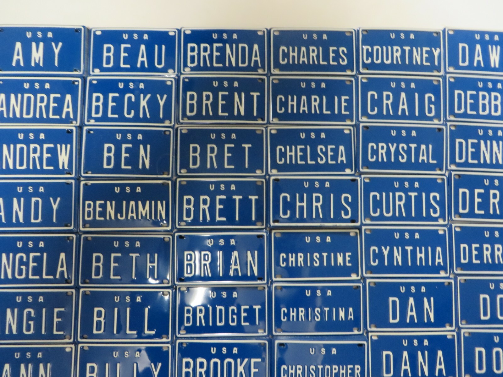 Vintage 70's USA Personalized YOUR NAME Bicycle Bike License Plates Tag ...