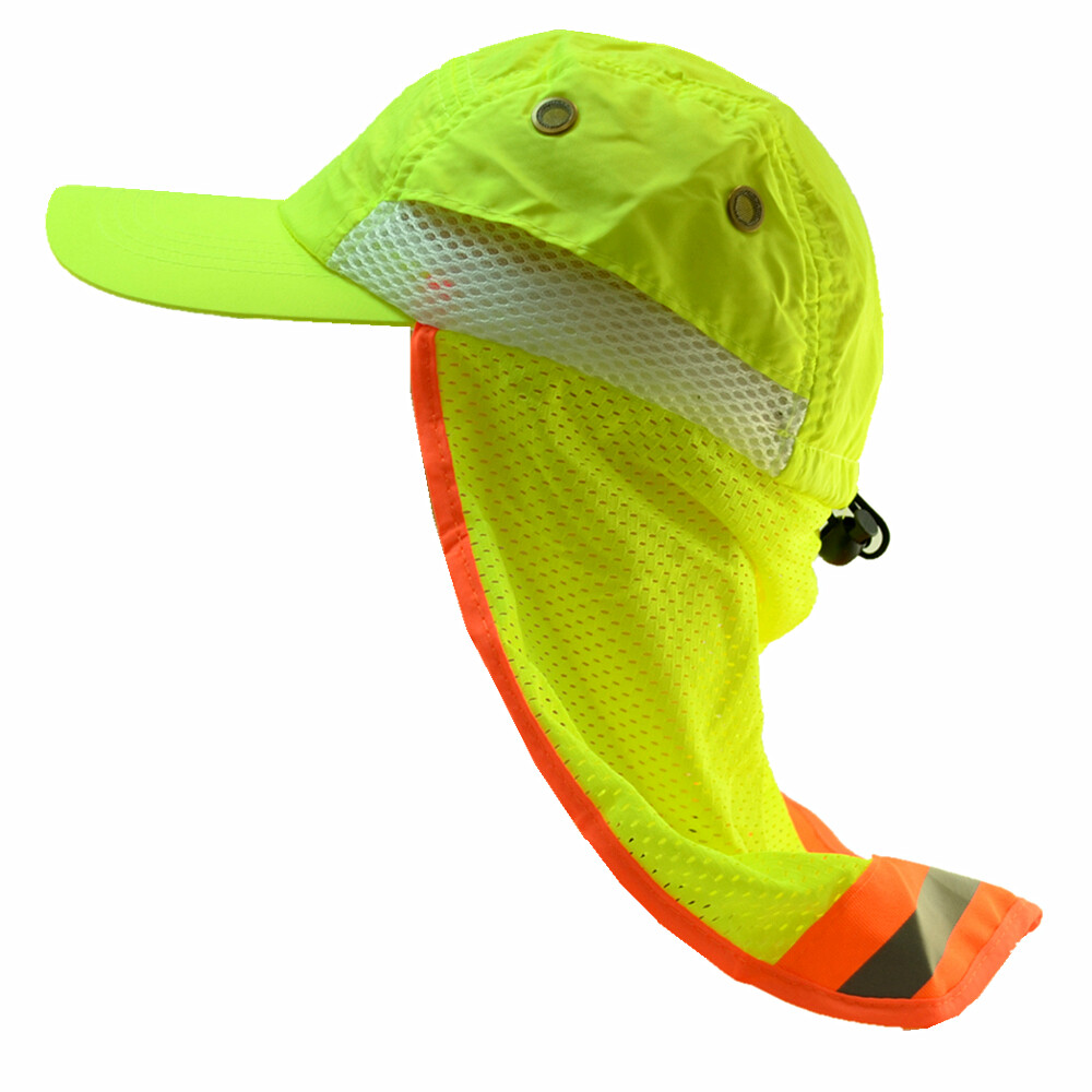 High Visibility Neck Flap Safety Reflective Waterproof Baseball Hats ...