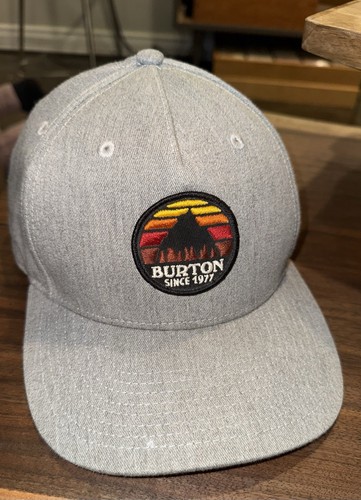 Burton Underhill Hat Summit Grey Snapback Cap | eBay