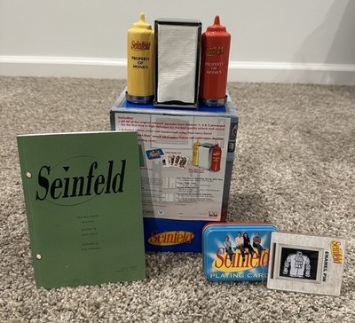 SEINFELD Gift Box - Ceramic Monk’s Salt Pepper Shakers & Napkin Holder ...