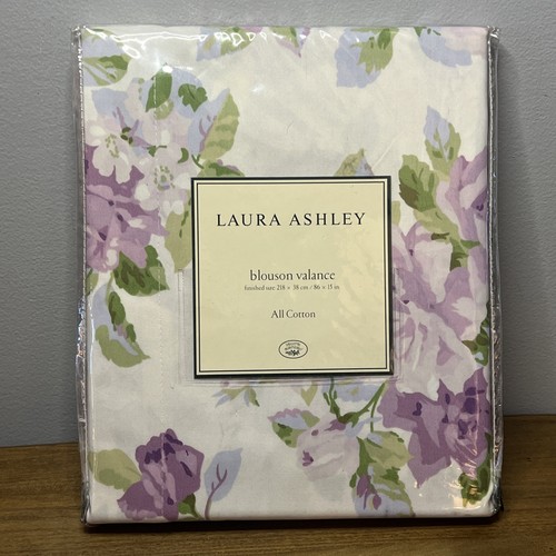 Laura Ashley Lidia Lavender Blouson Valance NEW Cottage Core Chic ...