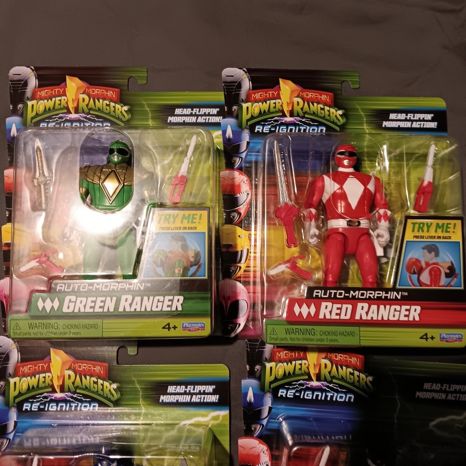 POWER RANGERS RE-IGNITION AUTO-MORPHIN RITA repulsa, GREEN, RED, BLUE ...
