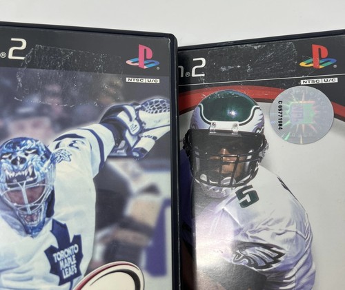PlayStation 2 NFL Game Day NHL Face Off MVP Baseball Winning Eleven ...