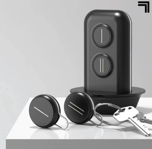 Key Locator Electronic Key Fob Finder Sharper Image with 2 Key Fobs Up ...