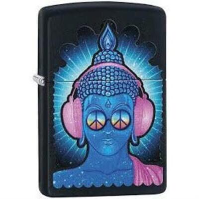 Zippo Lighter - Buddha & Peace Sign Design | eBay
