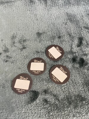 Reproduction vintage style rotary telephone DIAL CARD (black & sepia ...