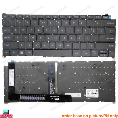 Acer SF314-512 SF314-59 SF314-71 N21H3 N21C2 black backlit US keyboard ...