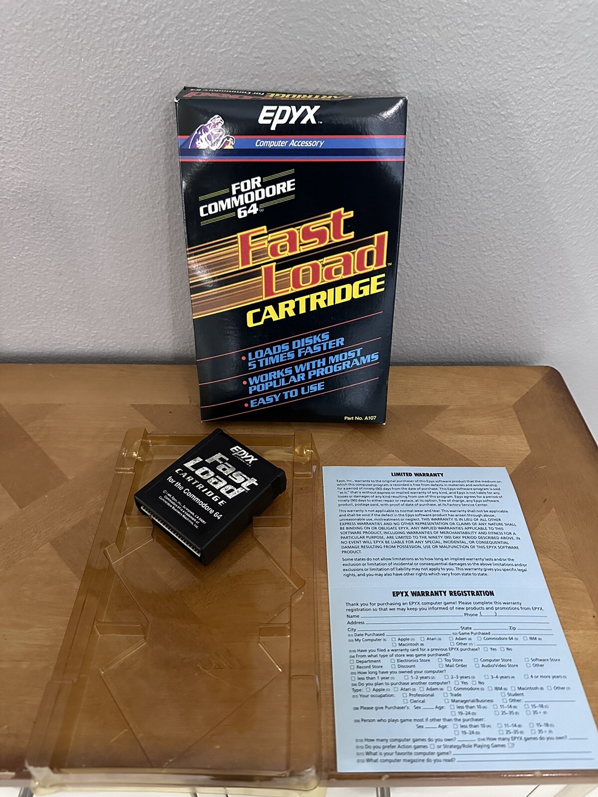 commodore 64 epyx fast load box And 1 Cartridge | eBay