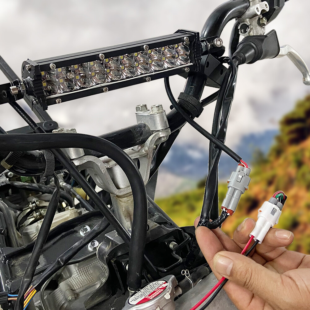 Plug and Play LED Headlight&Switch For Yamaha Raptor 125 250 700 R ...