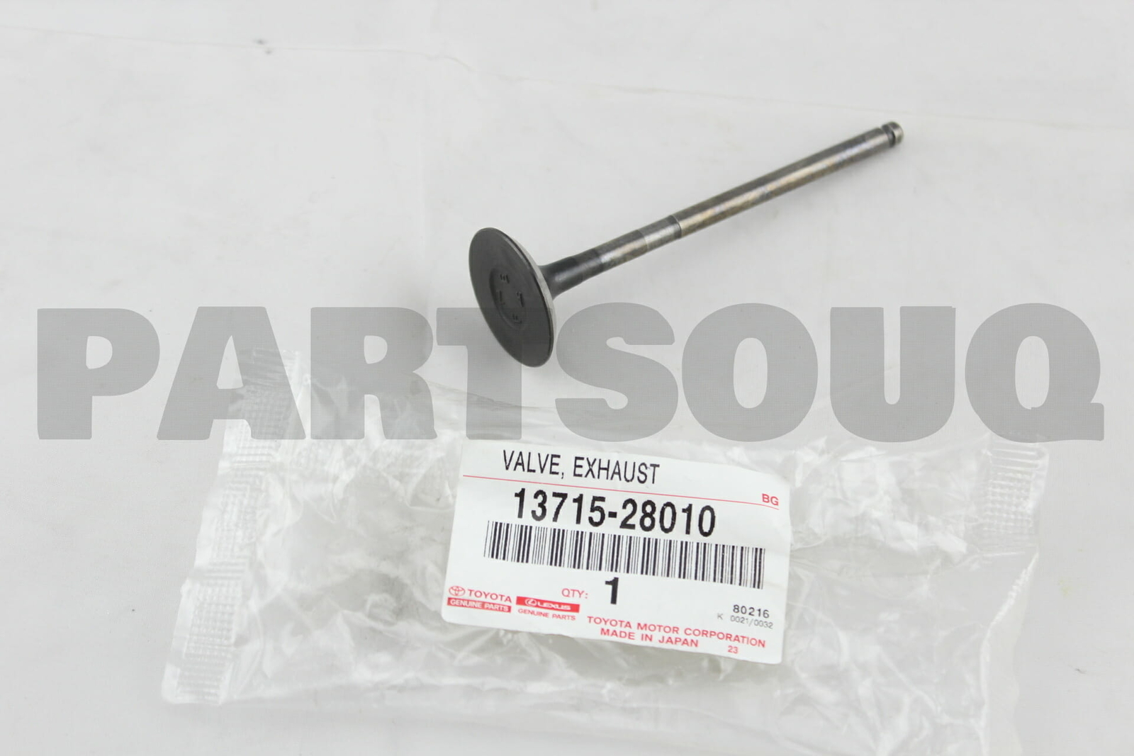 1371528010 Genuine Toyota VALVE, EXHAUST 13715-28010 | eBay