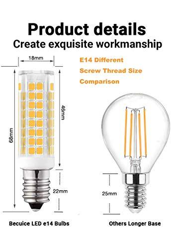 2 Pack E14 Socket Light Bulb European Base Bulb E14 Equivalent To 70w ...