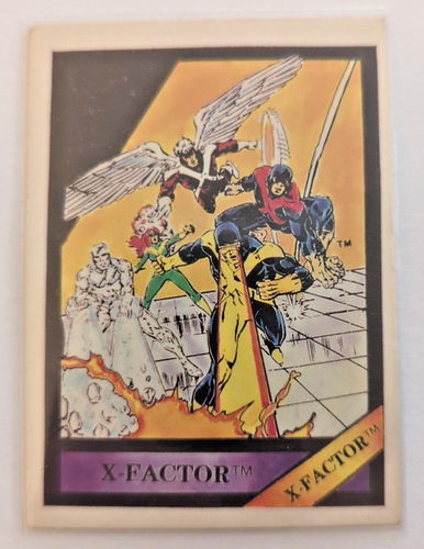 1987 Marvel Universe Original Series #1 X-Factor I Trading Cards Comic ...
