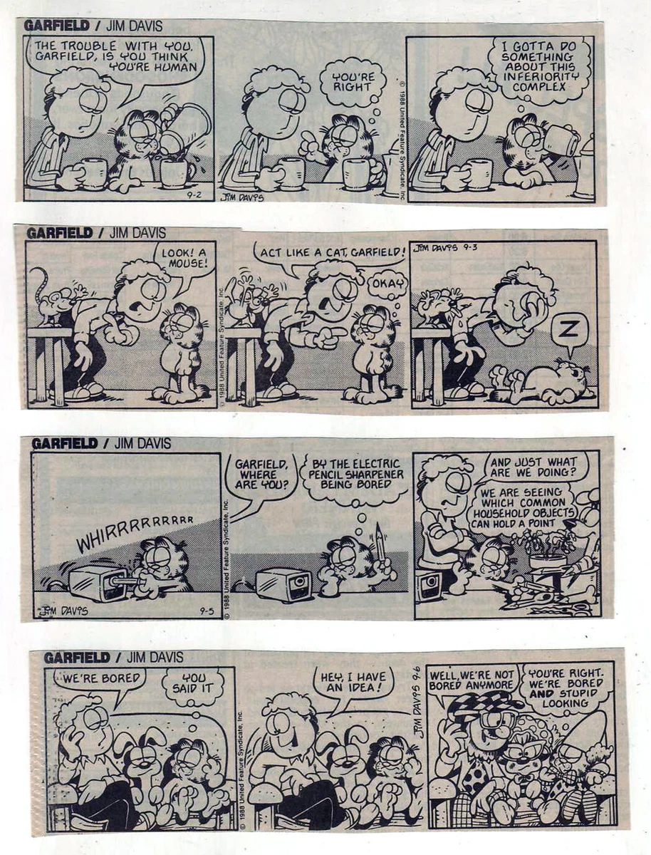 Garfield Comic Strips Black And White