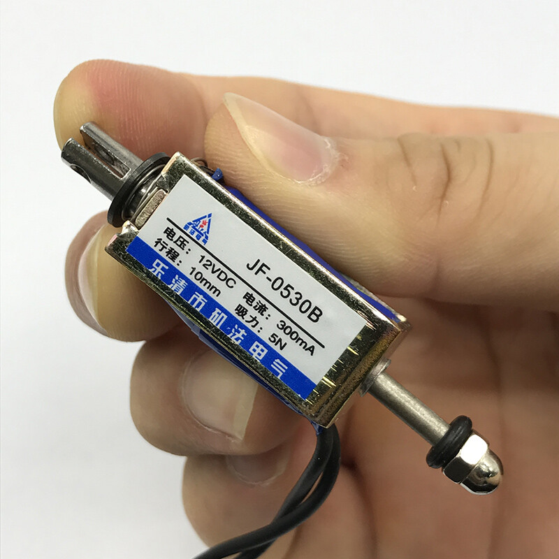 Micro Mini DC Solenoid Valve Electromagnet DC 12V Spring Push-Pull ...