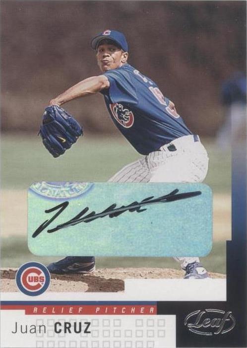 2004 Leaf - Juan Cruz #115 Autographs (AU) for sale online | eBay